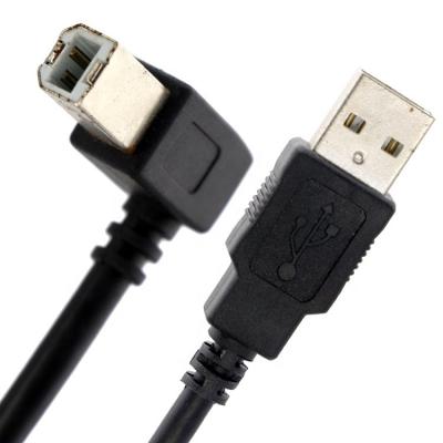 China 90 Degree Right Angle USB B Male to A Male Printer Cable 6ft - USB 2.0 Extension for Printers and Scanners for sale