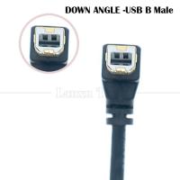 China 90 Degree Right Angle USB A to USB B Printer Cable 1m-10m Length Gold Nickel Plated Connectors for sale