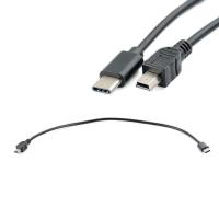 China Data Charging USB Type C to Mini B 5 Pin USB OTG Cable for Camera for sale