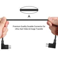 China 90 Degree Angle Micro B to Type C USB Cable for UAV for sale