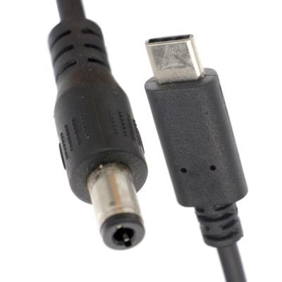 China USB 3.1 Type C Male to DC 5.5x2.5mm Male Power Charger Cable for Laptop 1m for sale