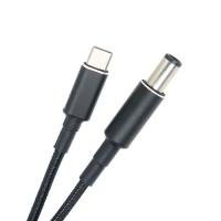 China 100W 20V 5A USB C to DC 7.4x5.0mm PD Charger Cable Nylon Braided 1.8m for Laptop for sale