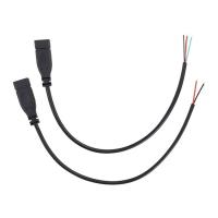 China OEM USB Type C Male Female to Stripped Open Wire End Pigtail Cable 2 4 Cores 1m for sale