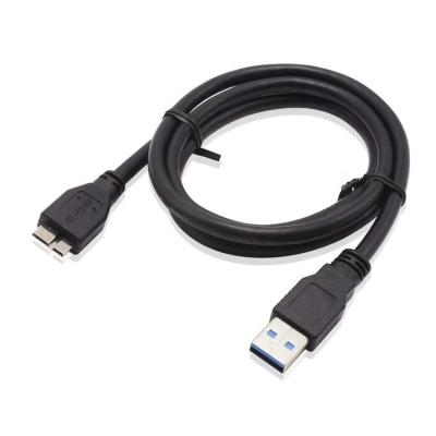 China High Speed 5Gbps USB 3.0 Micro B Data Charging Cable for SSD HDD Hard Disk - 1 Meter Length for sale