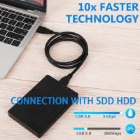 China High Speed 5Gbps USB 3.0 Micro B Data Charging Cable for SSD HDD Hard Disk - 1 Meter Length for sale