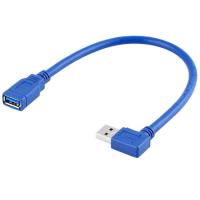 China High Speed 5Gbps USB 3.0 Right Angle Extension Cable - 1M to 20M Lengths Available for sale