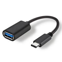 China USB Type C Male to USB 2.0 A Female OTG Adapter Cable 18cm for Phone Laptop for sale