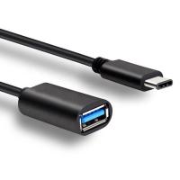 China USB Type C Male to USB 2.0 A Female OTG Adapter Cable 18cm for Phone Laptop for sale