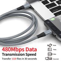 China Braided Elbow 90 Degree Angle 60W 3A Type C To Type C PD Charging Data Charger Cable for Mobile Phone Monitor iPhone 15 16 for sale