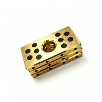 China Self-lubricating Brass Slide Plate / Universal Slide Base Copper Pad for sale