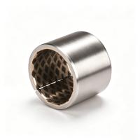 China JF800 Steel Backed Bronze Bimetal Bushing Split Wrapped Sliding Bearing Sleeve with Diamond Oil Pockets for Construction Machinery Hydraulic Cylinder for sale