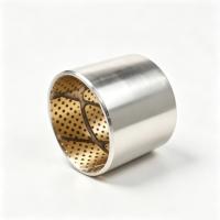 China Bimetallic Composite Bearing JF800 TCB301 Wrapped Bushing Steel Base Sintered Bronze Oil Pockets for Construction Machinery for sale