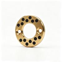 China Graphite Plugged Bronze Thrust Bearing Washer, Self-lubricating Flat Washer For Automation Equipment for sale