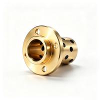 China Oilless Flange Bronze Bushing | Graphite Plugged Brass Flange Bearing, High Load Self Lubricating Bushing for Engineering Machinery for sale