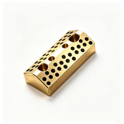 China Standard V Guide Slide Block, Graphite Embedded Bronze Self Lubricating Wear Plate for Stamping Die for sale