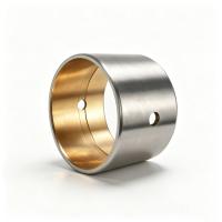 China Bimetal Bushing Steel Back CuPb10Sn10 Bronze Composite Bearing with Oil Hole High Load Construction Machinery Hydraulic Cylinder Bimetallic Sleeve for sale