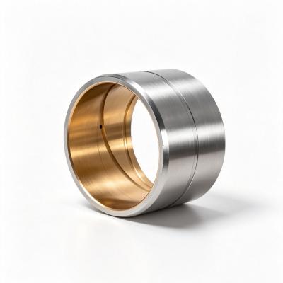 China Low Friction Bi-metal Composite Bearing JF800 Sintered Bronze Bi-metallic Sleeve for Construction & Automotive Equipment for sale