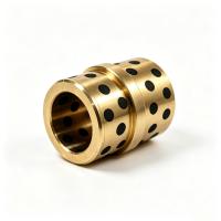 China Graphite Bronze Guide Bushing, Oil Free Self Lubricating Brass Bearing, High Strength Brass Graphite Embedded Bushing for Plastic Mold Ejector Guide for sale