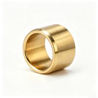 China High Strength Brass Straight Bushing, CNC Machined Wear Resistant Bronze Sleeve, Heavy Load Sliding Bearing Custom for sale