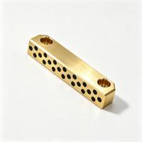 China Graphite Embedded Bronze Wear Strip, Self Lubricating Brass Slide Guide Bar for Injection Mold Slider for sale