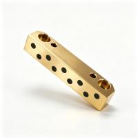 China Self Lubricating Bronze Mold Retainer Bar, Brass Wear Pressure Strip With Locating Pin Holes for sale