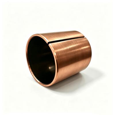 China SF-1B Bronze Backed Self Lubricating Composite Bushing Oilless Plain Bearing High Temp Resistant Sliding Bushing for Metallurgy & Continuous Casting Machine for sale