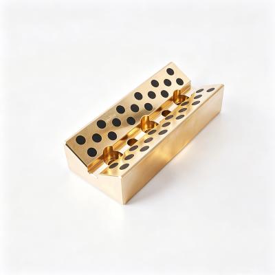 China JDB V-type Guide Wear Block, Brass Graphite Self Lubricating Guide Rail for Mold & Automation Equipment for sale