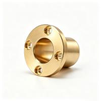 China Round Flange Bronze Bushing Flanged Copper Bearing Self Lubricating Brass Bushing for CNC Automation Machinery for sale