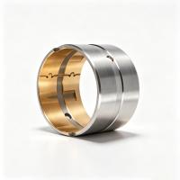 China Heavy Duty Bimetal Composite Bushing Steel Bronze Boundary Lubrication Bearing Bushing for Excavator Machine Tool for sale