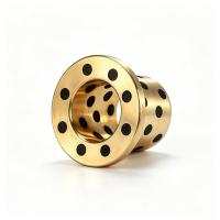 China Self Lubricating Flanged Bronze Bushing JDB, Graphite Inlaid Flange Copper Bearing, Wear Resistant Oil Free Sleeve for Automation Equipment for sale