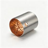 China High Load JF800 Bimetal Bushing Steel-Bronze Composite Sliding Bearing With Oil Groove Locating Hole For Heavy Duty Equipment for sale