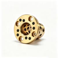 China Flanged Oilless Bronze Bushing Graphite Plugged Self Lubricating Bearing For Automation Machinery for sale
