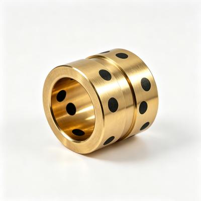China High Force Brass Graphite Plugged Bushing, JDB Self Lubricating Bronze Bearing, Two Step Copper Bush for Mold & Machinery for sale