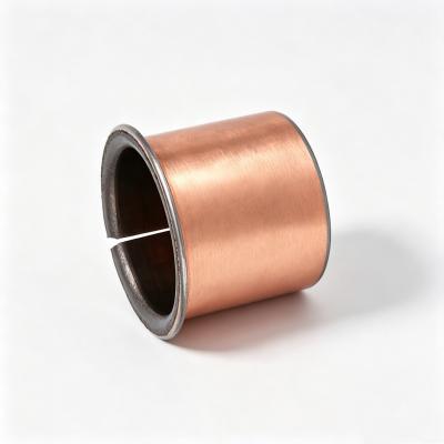 China SF-1F Flange Self Lubricating Composite Bushing DU Sliding Bearing Flanged Steel Back PTFE Bushing for Engineering Machinery Hinge Points for sale