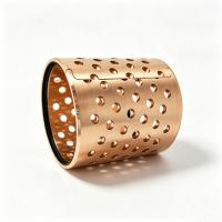 China Wrapped Split Bronze Bushing FB092, CuSn8P Tin Bronze Perforated Oil Hole Plain Bearing for Construction Machinery Hydraulic Cylinder for sale