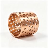 China FB092 Wrapped Perforated Bronze Bushing, Split CuSn8 Bronze Sleeve, Self Lubricating Sliding Bearing For Machinery for sale