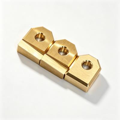 China Brass Anti-Rotation Block, CNC Machined Locating Stop Block, High Strength Bronze Positioning Block for Automation Machinery Fixture for sale