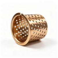 China Flanged Wrapped Bronze Bushing FB092 TCB902, CuSn8 Phosphor Bronze Split Sleeve Bearing With Lubrication Holes for Construction Machinery Hydraulic Cylinder for sale