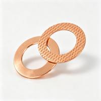 China High Load FB090 Bronze Thrust Washer CuSn8 Tin Bronze Thrust Washer Diamond Lubrication Pocket For Excavator Boom Hinge for sale