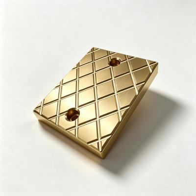 China Brass Wear Plate, Solid Bronze Sliding Wear Pad, CNC Machined Copper Wear Block for Hydraulic & Mechanical Equipment for sale