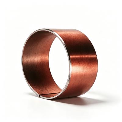 China SF-1P Oil-Free DU Bushing, 3-layer PTFE Bronze Sleeve for Shock Absorber & Hydraulic Cylinder, Reciprocating Motion Self Lubricating Bushing for sale