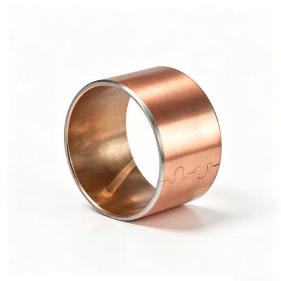 China High Load JF700 Bimetallic Bushing Steel Back CuPb30 Alloy Sleeve Bearing for Hydraulic Auto Construction Machinery Parts for sale