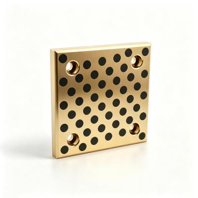 China Bronze Self Lubricating Wear Plate, Graphite Plugged Copper Slide Plate, Mold Guide Block For Automotive Stamping Molds Application Of Engineering Machinery for sale