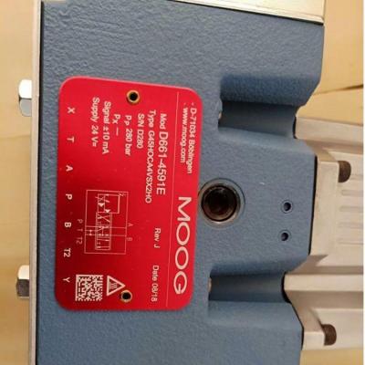 China Moog Servo Valve with Up to 140 L/min Flow Rate 1A Rated Current and 24V 220V Voltage Electro-Hydraulic Proportional Control for sale