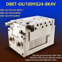 China DBET-6X/100YG24-8K4V
DBET-6X/100YG24-8K4V-7
DBET-6X/100YG24K4M
DBET-6X/100YG24K4V  Rexroth proportional relief valve 100 liter G24 oil port with side control original German pilot hydraulic valve for sale