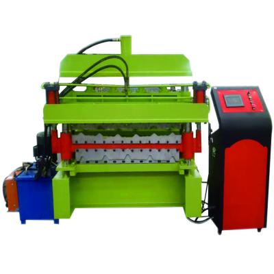 China New Double Layer Trapezoidal And Corrugated Profile Steel Roofing Sheet Roll Forming Machine Roof Tile Making Machine for sale