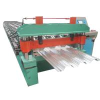 China METAL STEEL GALVANIZED STEEL SHEET DECKING FLOOR PRODUCTION ROLL FORMING LINE for sale