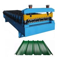 China high speed printed color steel Trapezoidal roof sheet making machine roofing panel machine for sale