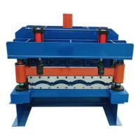 China Iron 3-5m/min Glazed Tile Roll Forming Machine hydraulic shear for roof wall for sale
