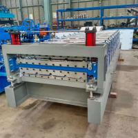 China Color Steel Double Layer Roll Forming Machine For Ibr Trapezoidal Roof Wall Panel for sale